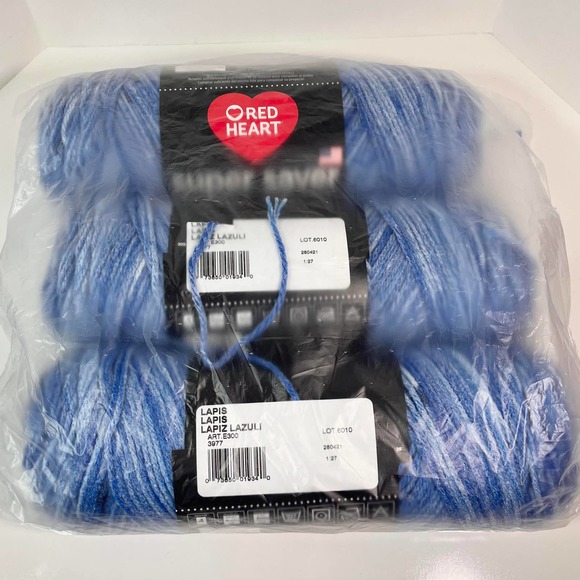 Red Heart | Office | Lot Of 3 Skeins Of Red Heart Super Saver Yarn ...